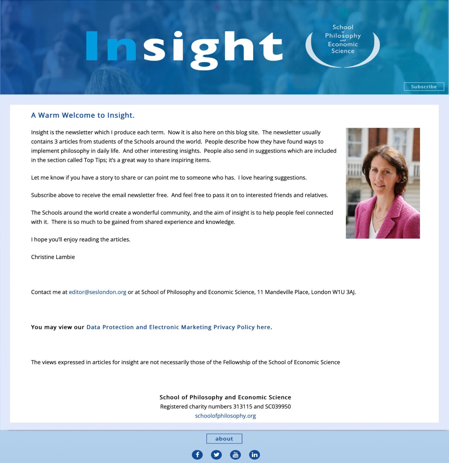 Insight - Termly newsletter connecting students of philosophy from ...