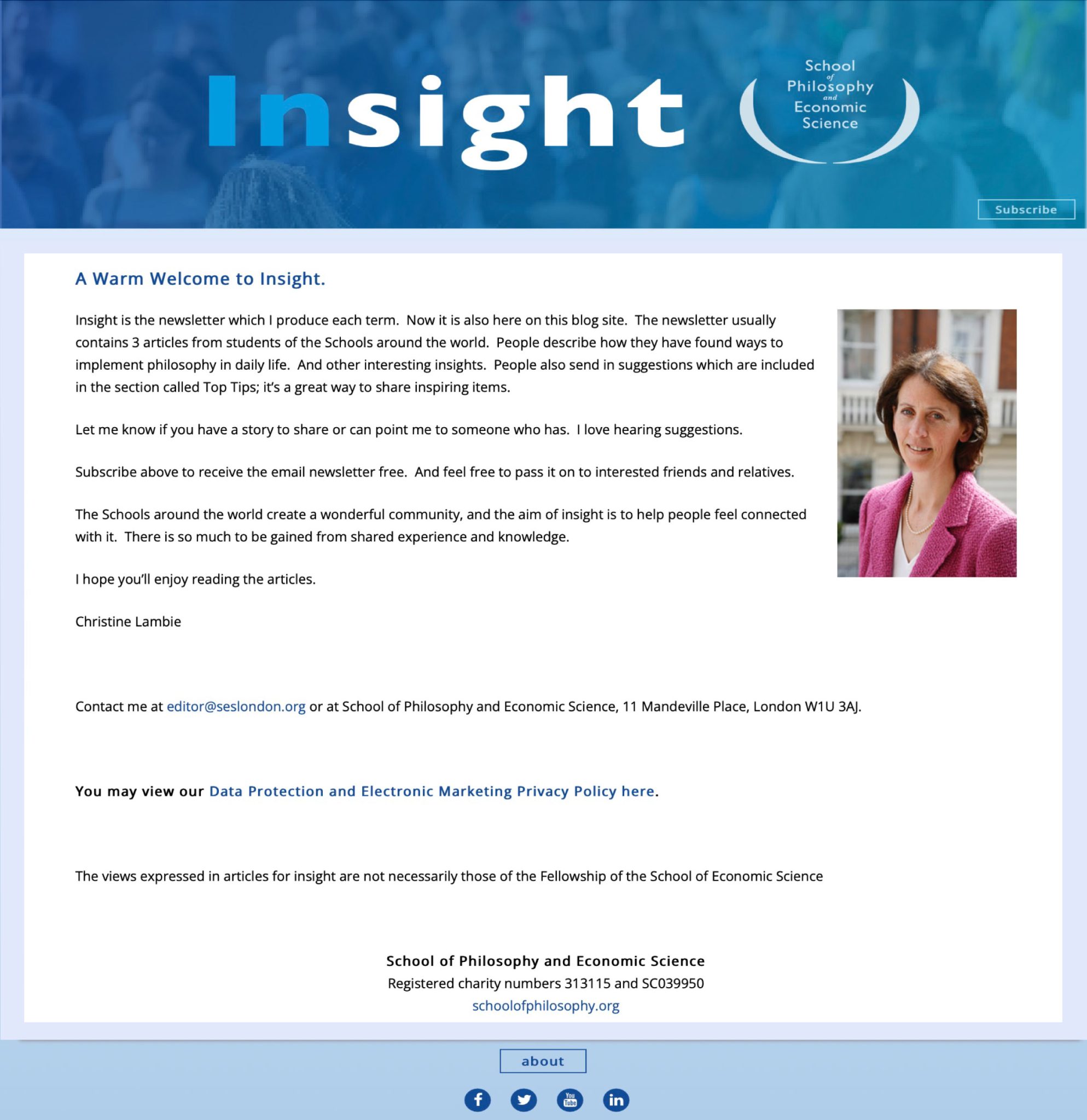 Insight - Termly newsletter connecting students of philosophy from ...